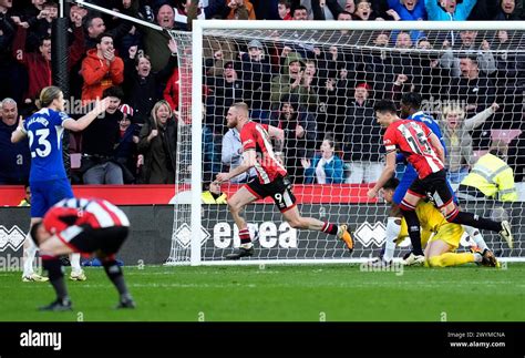 Sheffield Uniteds Oli Mcburnie Celebrates Scoring Their Second Goal Of