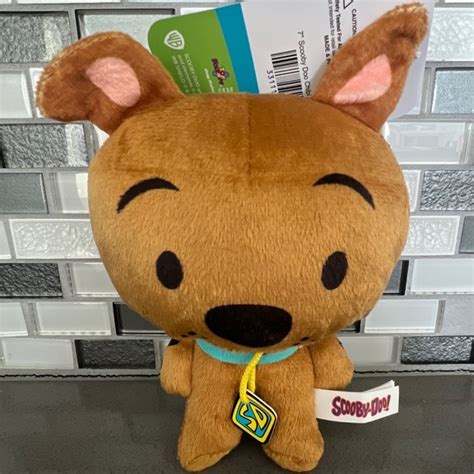 Warner Bros Toys Scoob Scoobydoo Chibi Big Head Soft Plush Stuffed