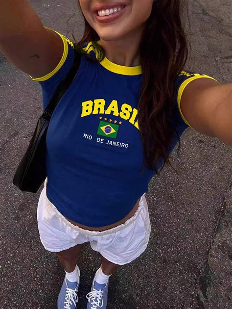 Inawly Womens Summer Casual Short Sleeve T Shirt With Letter Print