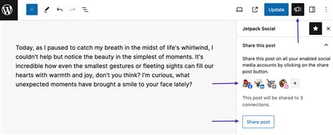Sharing Notes With Jetpack Social