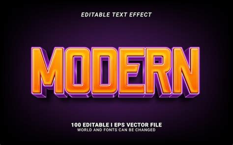 Premium Vector Modern 3d Style Text Effect Design