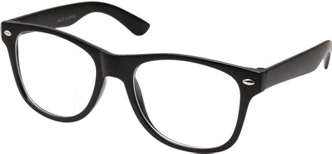 Grinderpunch Retro Nerd Geek Oversized Black Framed Clear Lens Eye