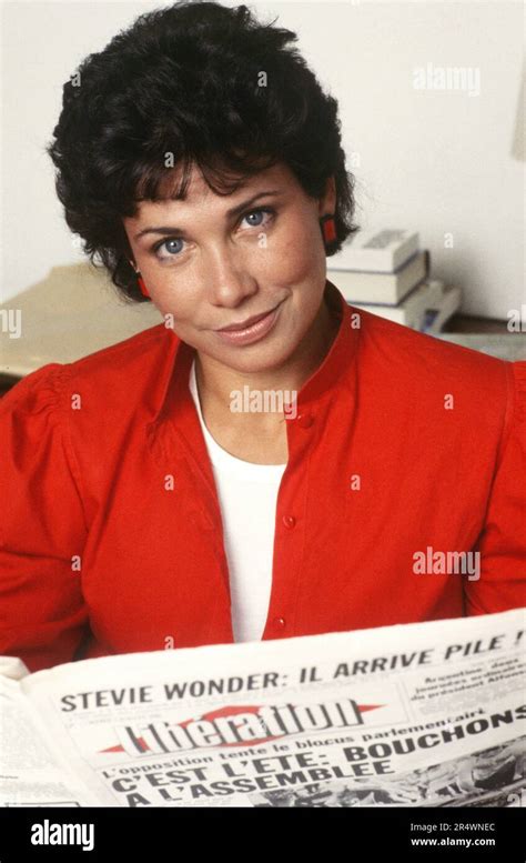 French Journalist Anne Sinclair During A Photo Session At Her Home In