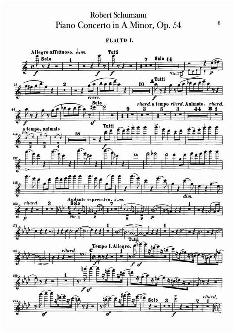 Schumann Robert Piano Concerto Op54
