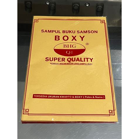 Jual Sampul Buku Coklat Plastik Ukuran Kwarto Kuarto Buku Sidu Dan