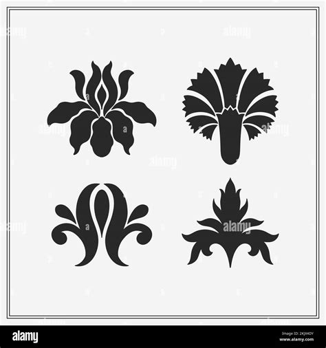Text Boarder Divider For Printing In Typography Floral Elegant Motif