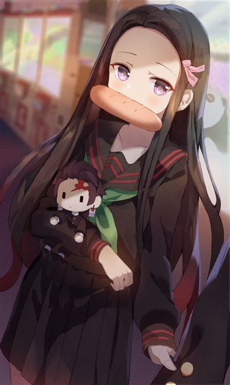 Academy Nezuko Kamado Anime Chibi Anime Fan Art