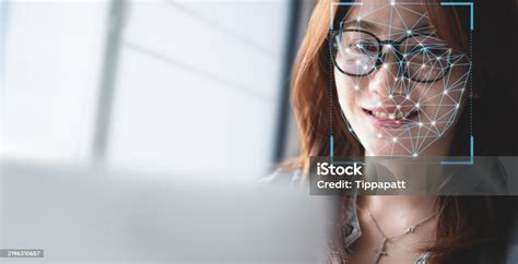 Cyber Security Data Protection Authentication By Facial Recognition Biometric Security System