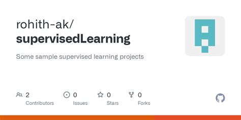 GitHub Rohith Ak SupervisedLearning Some Sample Supervised Learning