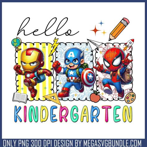 Superhero Hello Kindergarten Png Kindergarten Png Marvel Superhero