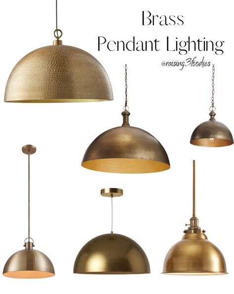 Mid Century Single Light Brass Dome Pendant Artofit