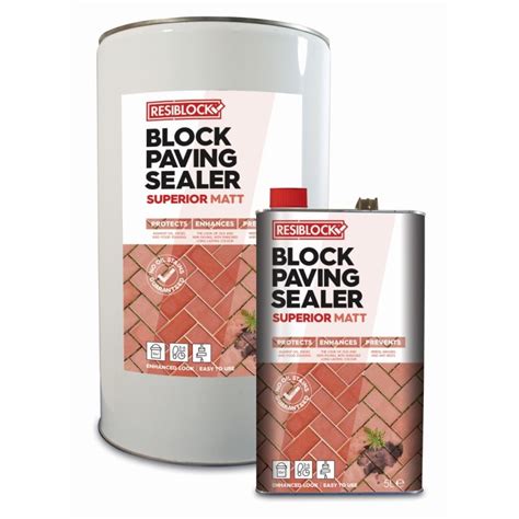 Resiblock Superior Matt Block Paving Sealer 5 Litre Rborignat5