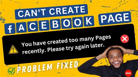 Do This To Fix Cannot Create Facebook Page You Have Created Too Many