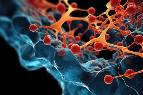 Microscopic View Of Skincare Cream With Molecular Structure Superimposed Premium Ai Generated