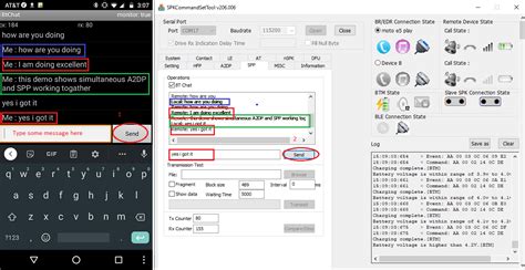 demo of simultaneous spp and a2dp with bm20