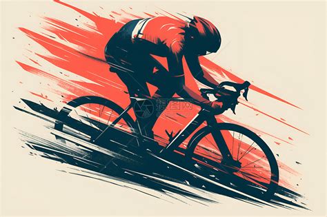 极简骑行运动员插画图片下载 正版图片601220484 摄图网