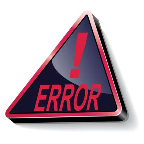 Error Warning — Stock Vector © Darkves 6061166