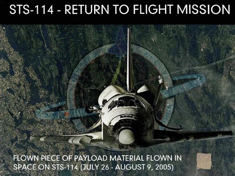 Sts 114 Flown Artifact Presentation Astro Artifacts Online Store