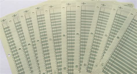Green Ledger Paper
