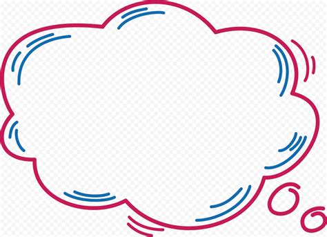 HD Outline Dialog Box Speech Cloud Clipart PNG Citypng