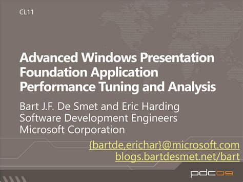 Ppt Advanced Windows Presentation Foundation Application Performance