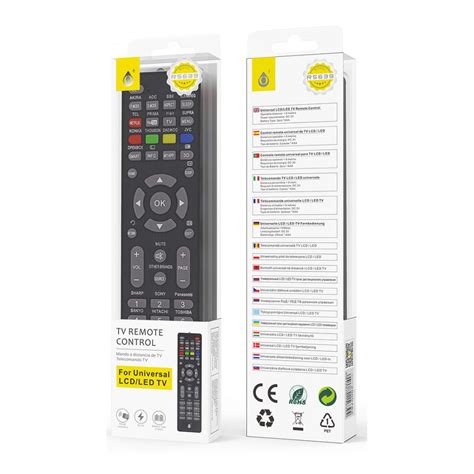 Télécommande Universelle Pour Tv Compatible Toute Marque R5639 Noir