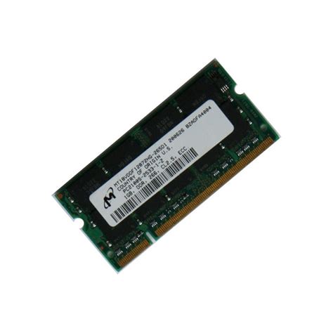 micron 1gb pc2100 ddr 266mhz ecc cl2 5 200 pin dual rank sodimm memory