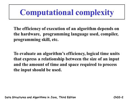 computational complexity the same problem can frequently be solved with