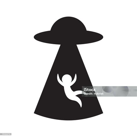 외계인 납치 실루엣입니다 절연 벡터 일러스트레이션 개념에 대한 스톡 벡터 아트 및 기타 이미지 개념 광고 기업 비즈니스