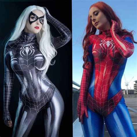 Spiderman Cosplay Costume For Women Sexy Zentai Suit Spidergirl Bodysuit Superhero Jumpsuit