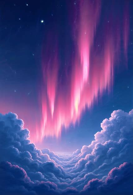 Mesmerizing Colorful Skies Illustration Ai Generated Image
