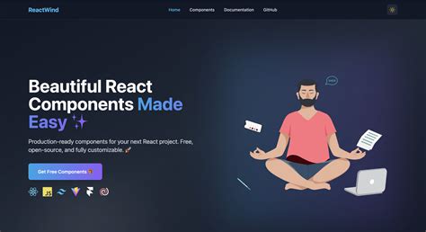 react tailwindcss reactwind webdevelopment opensource freetools