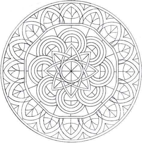 Coloriage Mandala Moyen