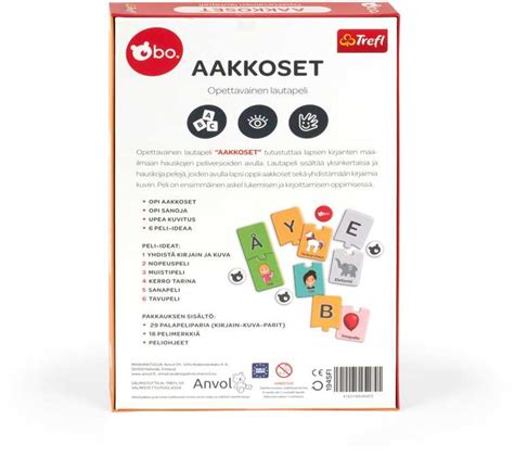 Bo Educational Board Game Alphabet In Finnish Lang Ema Kaina