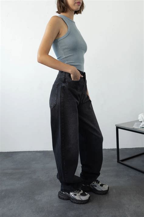 Джинси скейтери темно сірі Ladyboom