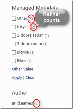 Sharepoint 2013 Show Refiner Counts In The Refinement Webpart Arild