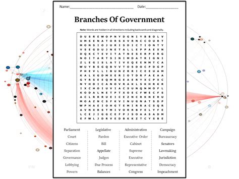 Branches Of Government Word Search Puzzle Worksheet Activity Teaching
