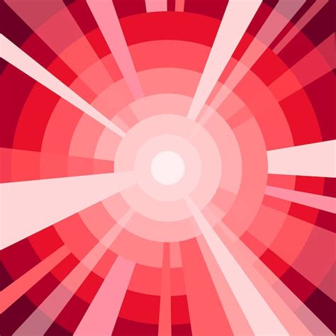Premium Vector Abstract Red Cover With Circles And Rays
