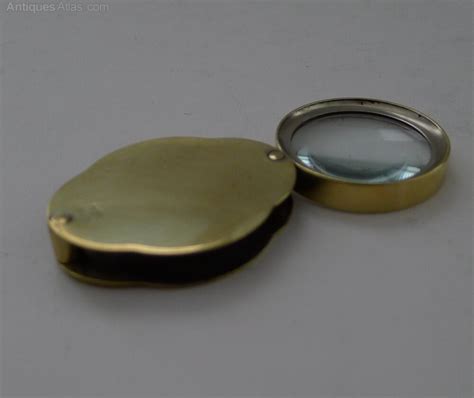 Antiques Atlas Antique Brass Cased Folding Magnifying Glass