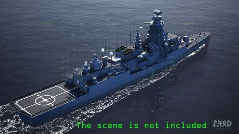 Tcg Orucreis Turkish Meko Class Frigate 3d Model Cgtrader