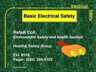 PPT BASIC ELECTRICAL SAFETY PowerPoint Presentation Free Download ID 9327402