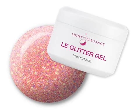 Light Elegance Uvled Glitter Gel Mango Crush 10 Ml