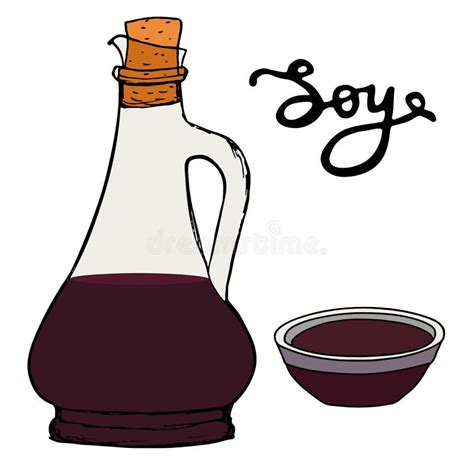 Soy Sauce Drawing Cartoon Stock Illustrations 384 Soy Sauce Drawing