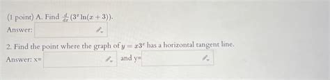 Solved 1 Point Find A Local Linear Approximation For The