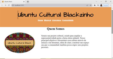 GitHub Nicklopesc Ubuntu React Projeto O Intuito De Ampliar A Representatividade Preta