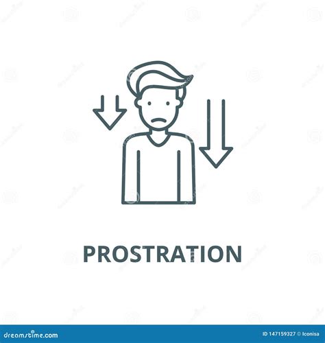 Prostration Vector Line Icon Linear Concept Outline Sign Symbol