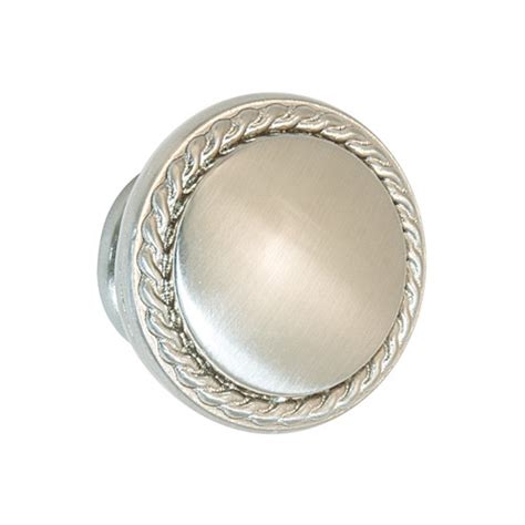 Hafele Americana Cabinet Knob Stainless Steel Look 1 3 16 X 7 8