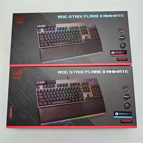 現貨優惠 【asus華碩】rog Strix Flare Ii Animate 中文pbt鍵帽 Nx紅軸｜nx青軸 蝦皮購物