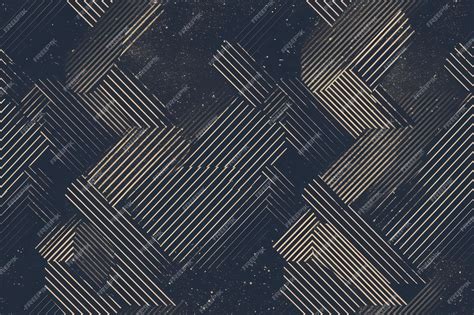 Abstract Geometric Pattern Of Intersecting Lines With A Starry Night Background Premium Ai