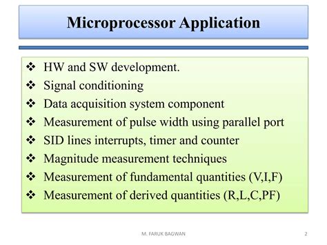 Microcontroller Application Pptx
